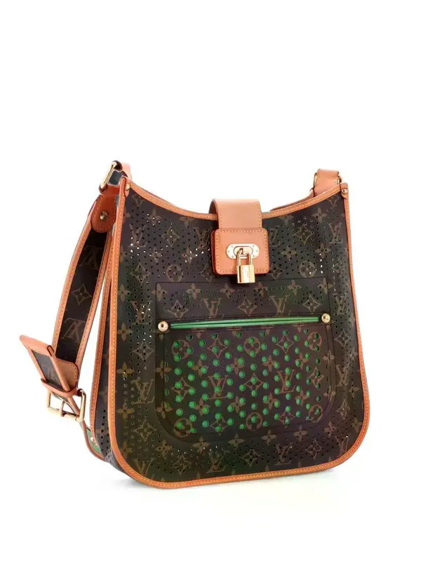 LOUIS VUITTON Musette Handbag Perforated Monogram Canvas Crossbody Bag