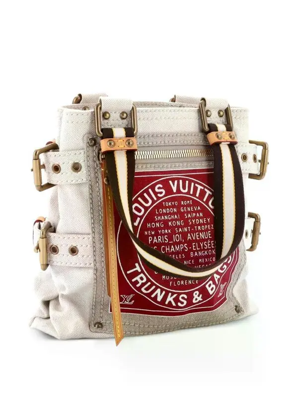 LOUIS VUITTON Globe Shopper Canvas Pm Tote Bag - Neutrals