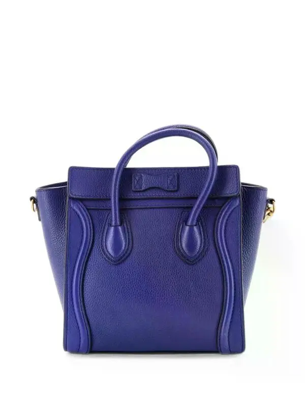Celine Luggage Bag Grainy Leather Nano Crossbody Bag
