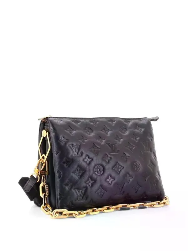 LOUIS VUITTON Coussin Bag Monogram Embossed Lambskin Pm Crossbody Bag