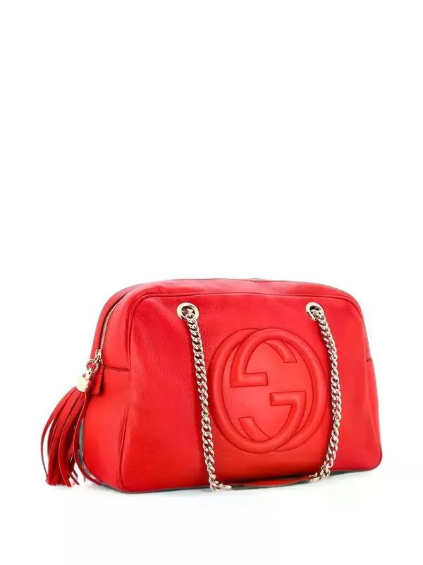 Gucci Soho Chain Zip Leather Medium Shoulder Bag