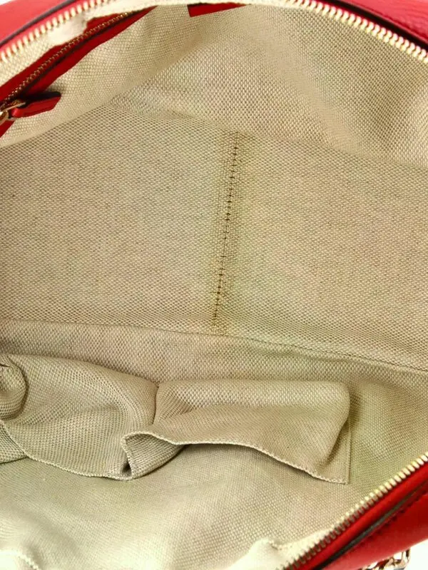 Gucci Soho Chain Zip Leather Medium Shoulder Bag