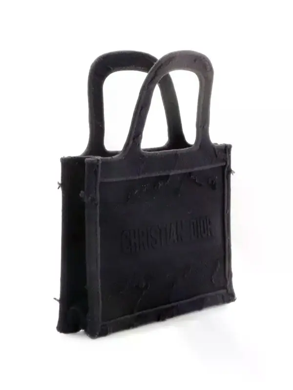 Dior Book Camouflage Embroidered Canvas Mini Tote Bag