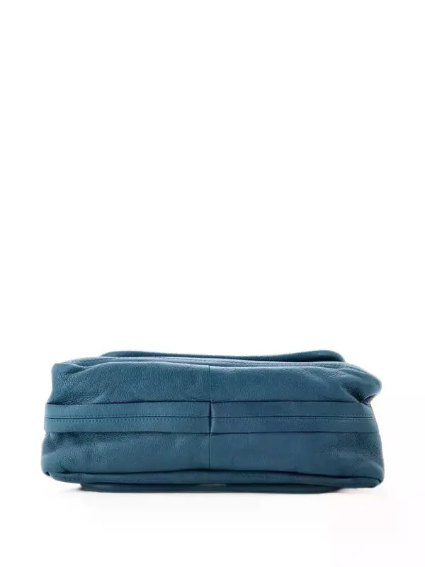 Chloé Paraty Top Handle Bag Leather Medium Satchel - Blue