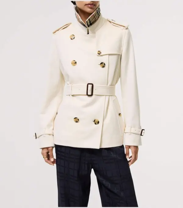 Burberry Cashmere Kensington Trench Jacket