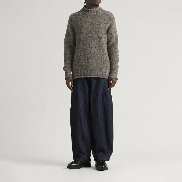 PITTARI Findhorn Donegal Roll Collar Jumper