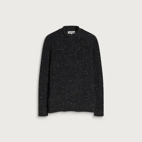 PITTARI Findhorn Donegal Roll Collar Jumper
