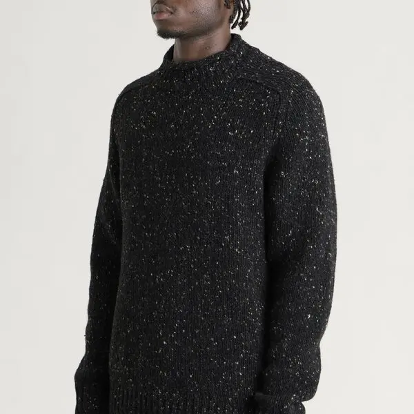 PITTARI Findhorn Donegal Roll Collar Jumper