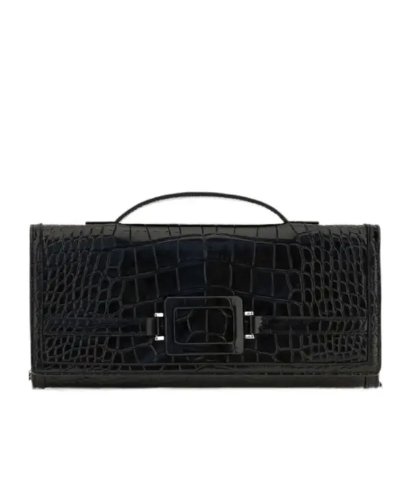ROGER VIVIER Belle Vivier Top Handle Clutch Bag