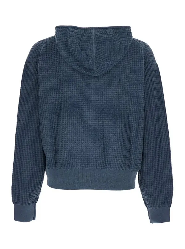 COOR Honeycomb Zip Hooded Sweater