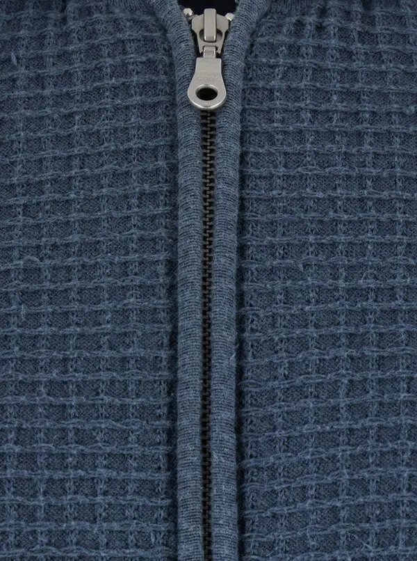 COOR Honeycomb Zip Hooded Sweater
