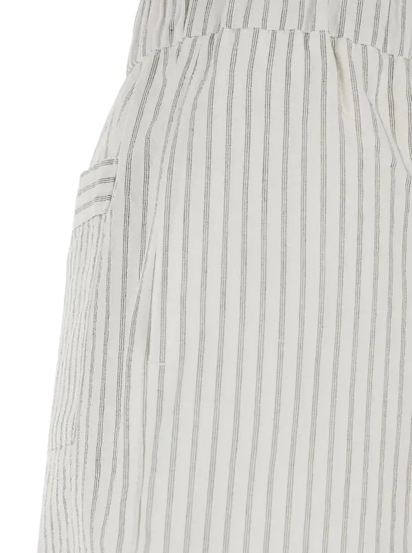 COOR Striped Drawstring Shorts