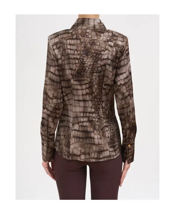Elisabetta Franchi Printed Long-sleeve Shirt