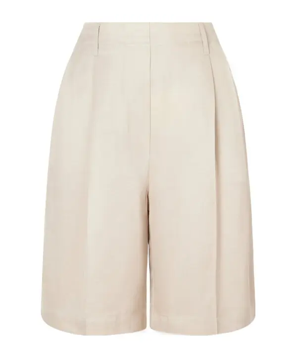 LESET Kim Pleated Woven Shorts - No