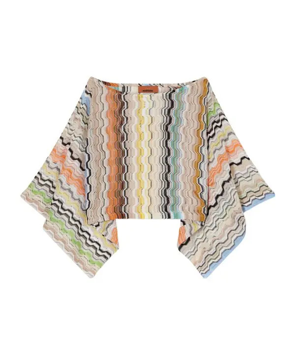 Missoni Striped Crochet-knit Top