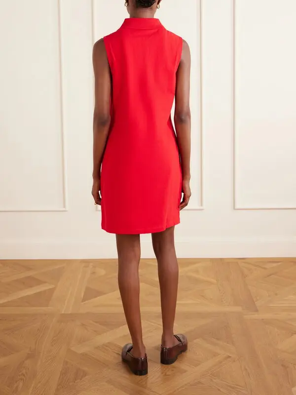 FLORE FLORE Cotton-piqué Mini Dress