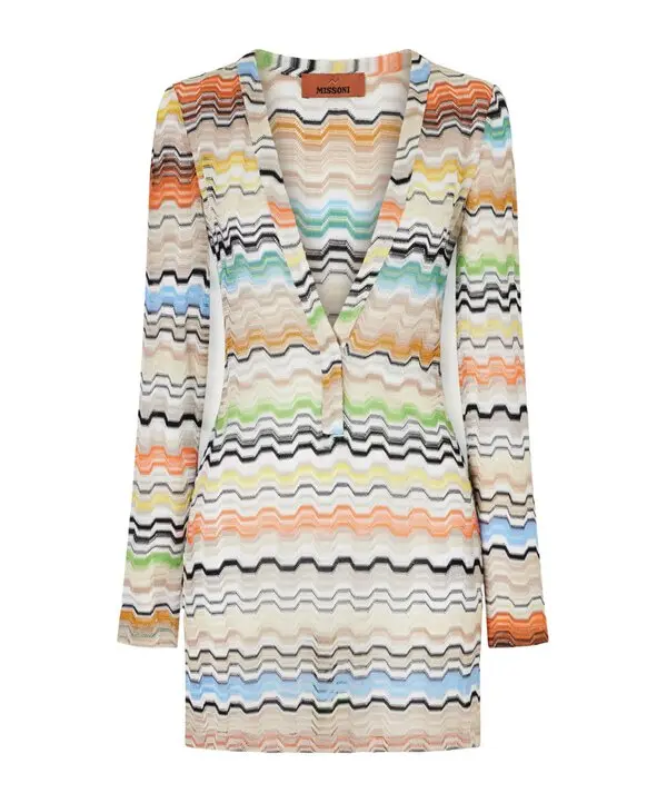 Missoni Striped Crochet-knit Coverup