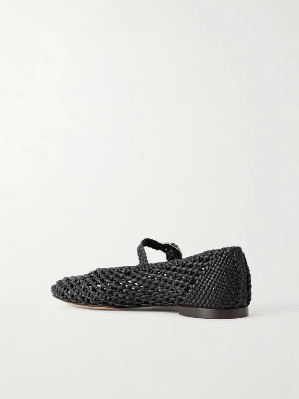 Le Monde Beryl Knotted Leather Ballet Flats - No