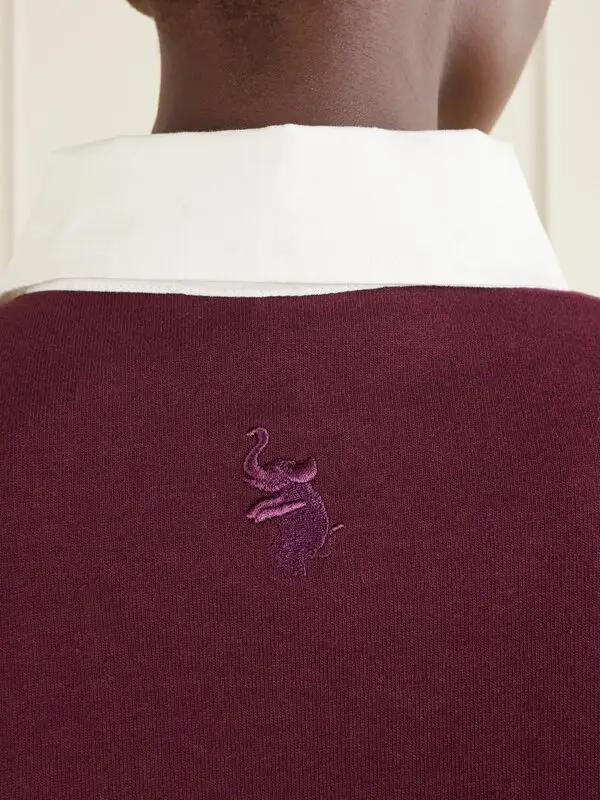 WALES BONNER Minimal Long-sleeve Polo Shirt