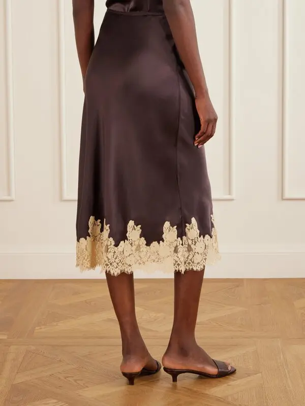 DÔEN Silk Midi Skirt