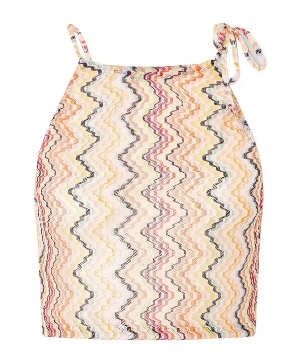 Missoni Striped Mesh Halterneck Top