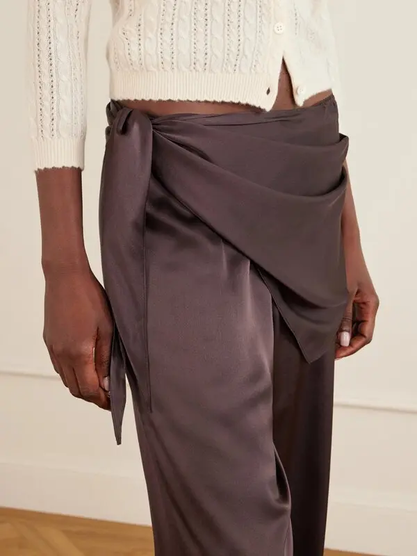 DÔEN Loose Satin Trousers