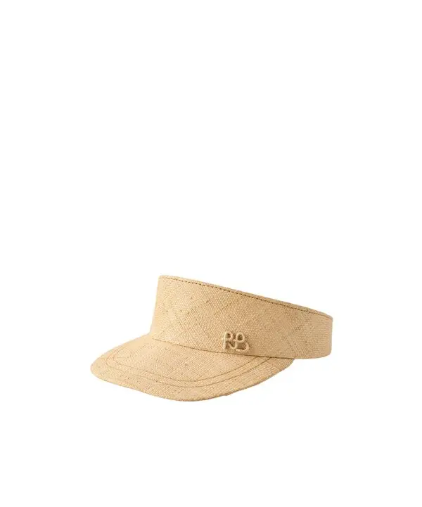Ruslan Baginskiy Embroidered Straw Visor