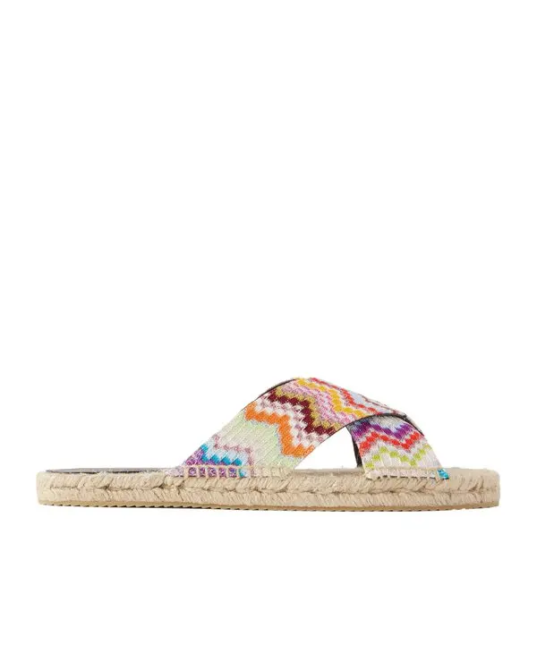 Missoni Striped Woven Espadrilles - No