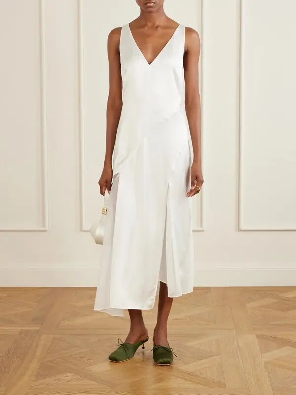 Simone Rocha Bow-detailed Satin Pumps