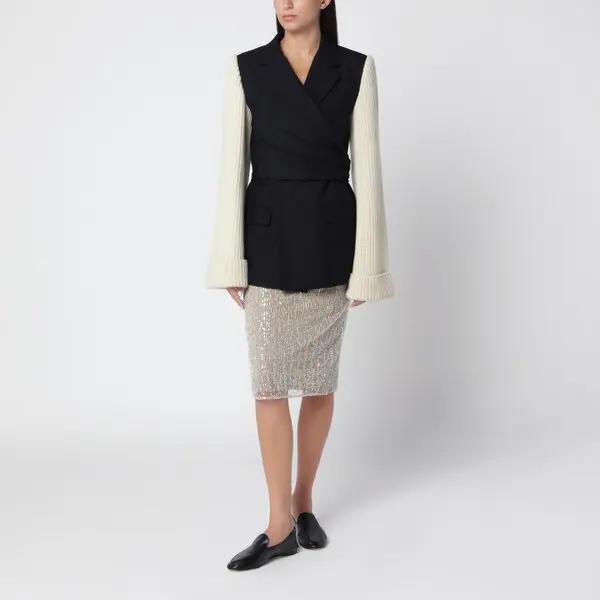 AMI Paris Sequin Skirt - Light Brown