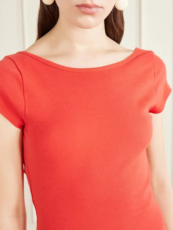 Matteau Open-back Cotton-jersey Mini Dress - No