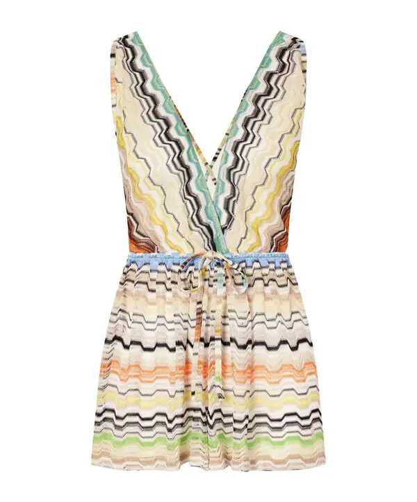 Missoni Striped Crochet-knit Playsuit - No