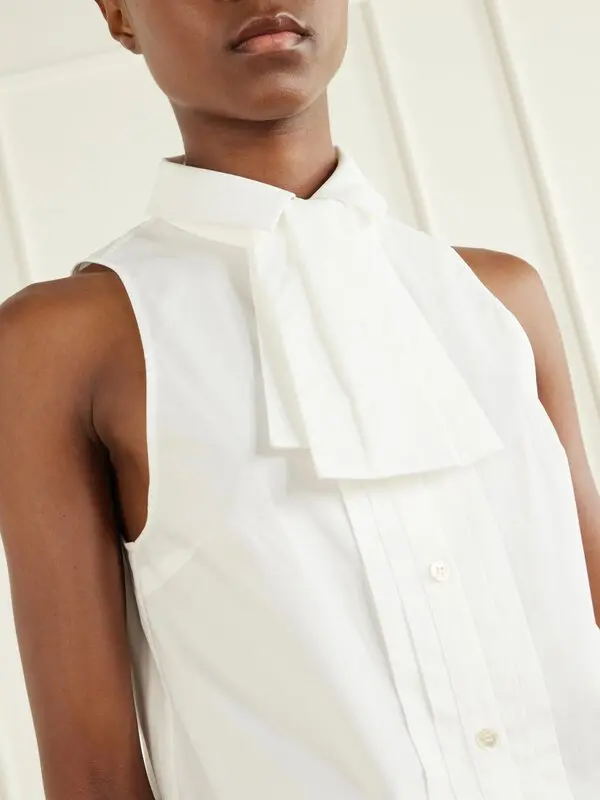 SHUSHU/TONG Tie-detailed Blouse