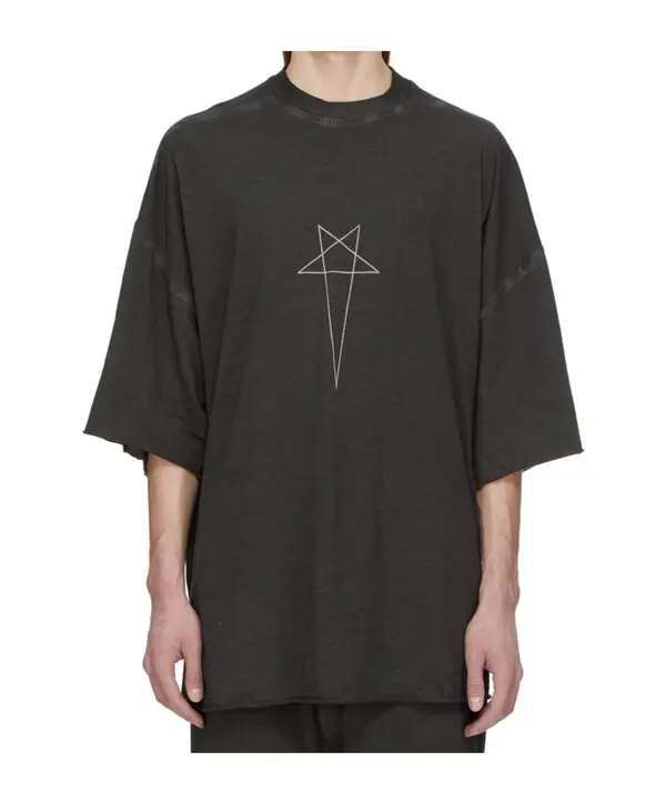 Rick Owens Pentagram-print Oversized T-shirt