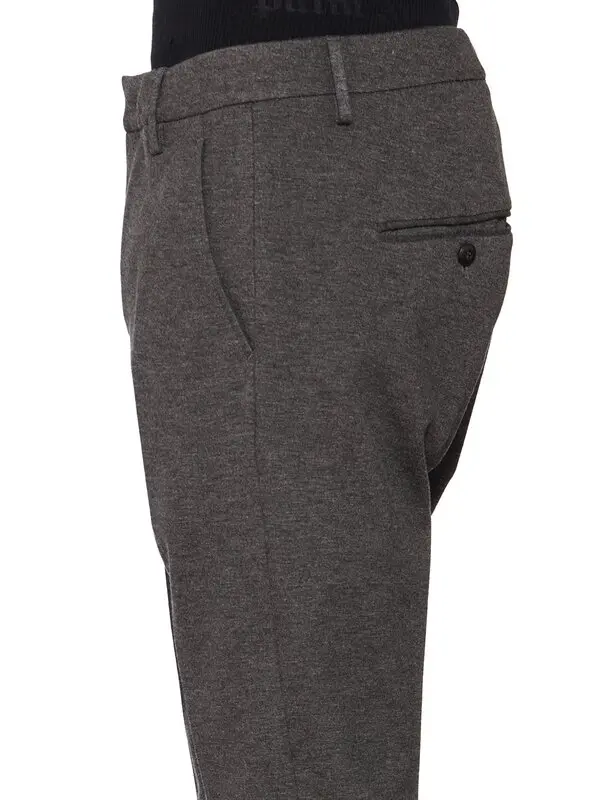DONDUP Pleated Zip-detail Casual Trousers