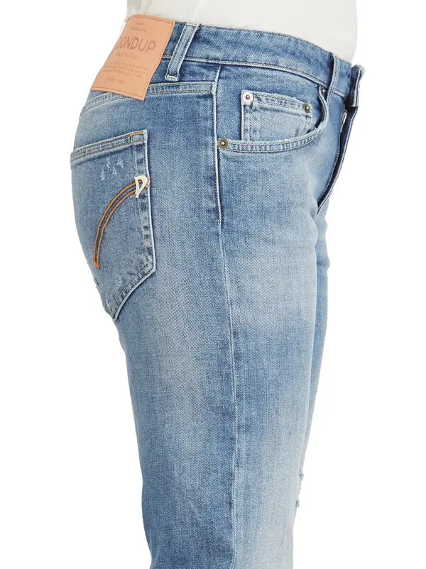 DONDUP Distressed, Faded Denim Trousers