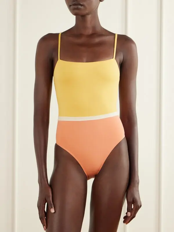 ERES Color-block Stretch Swimsuit