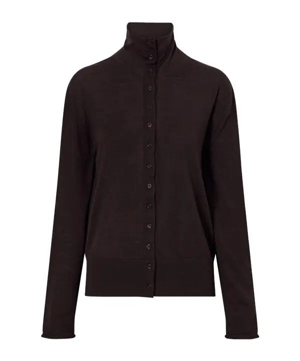 KALLMEYER Leona Wool And Silk-blend Cardigan