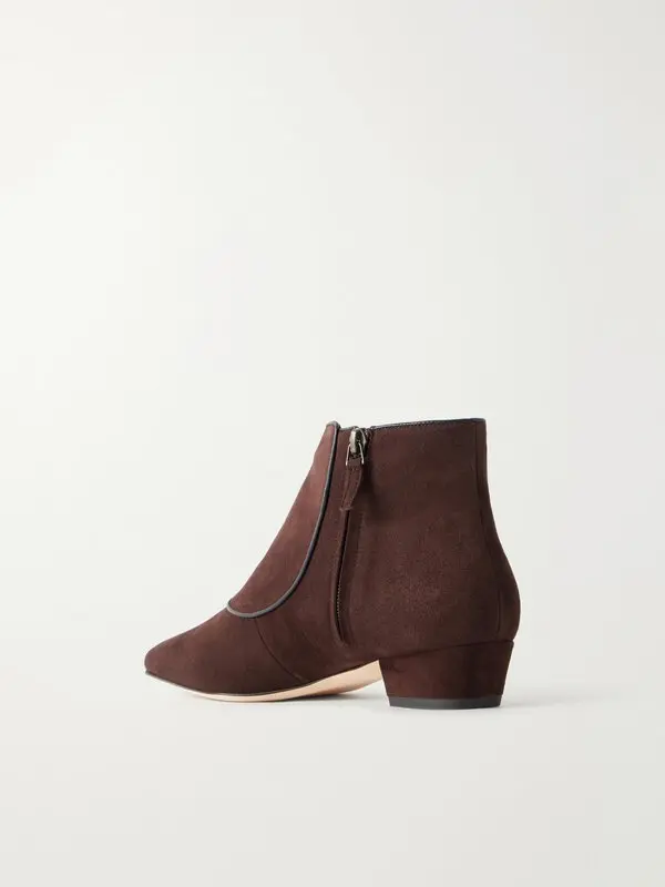 Manolo Blahnik Classic Cuffed Ankle Boots