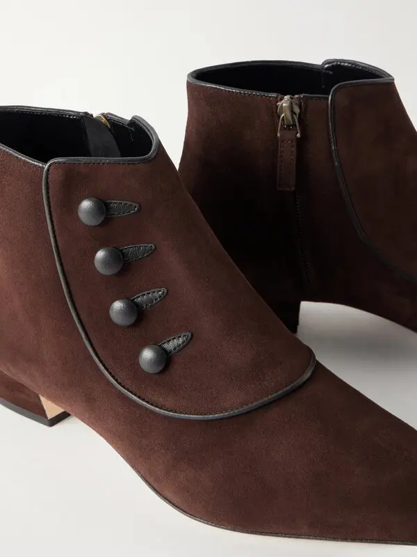Manolo Blahnik Classic Cuffed Ankle Boots