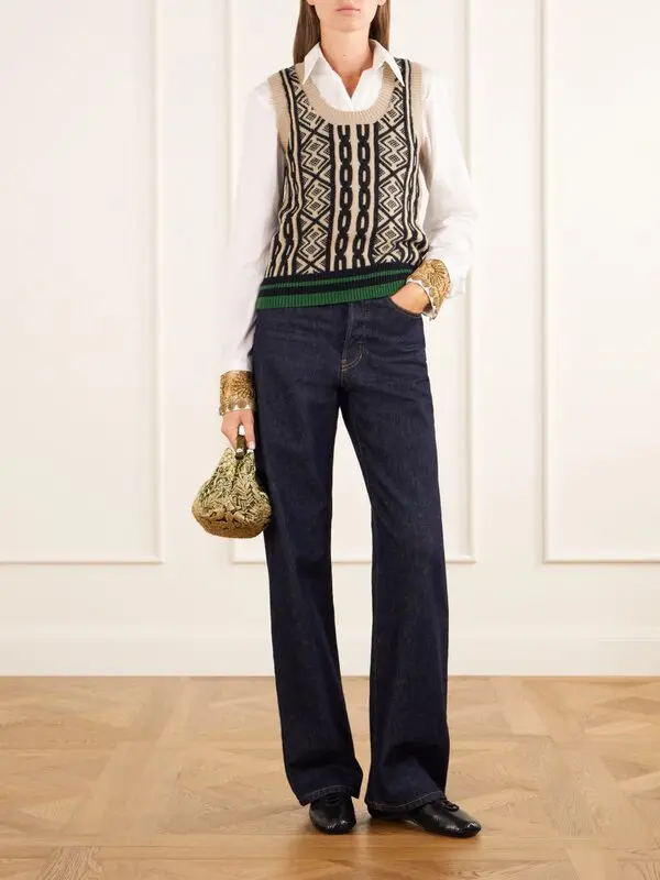 Dries Van Noten Knitted Wool Vest