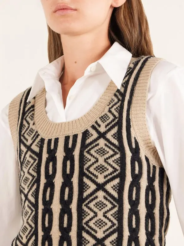 Dries Van Noten Knitted Wool Vest