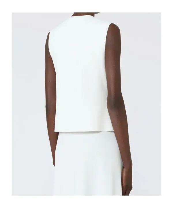 Max Mara Viscose Crepe Yarn Gilet