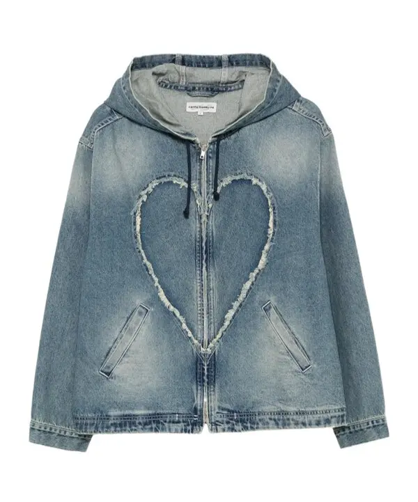 CARNE BOLLENTE Hooded Denim Jacket