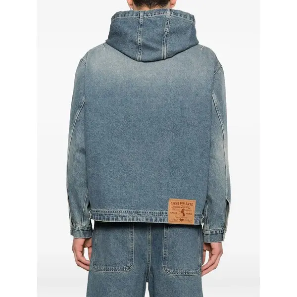 CARNE BOLLENTE Hooded Denim Jacket
