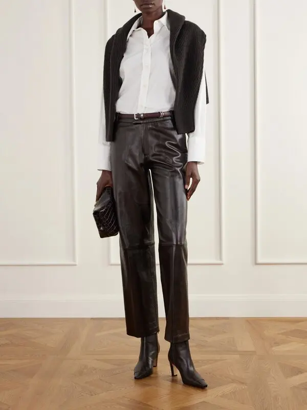 Manolo Blahnik Minimalist Handmade Leather Boots