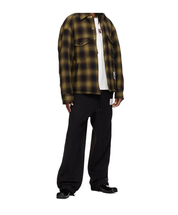Mihara Yasuhiro Long-sleeved Plaid Padded Jacket