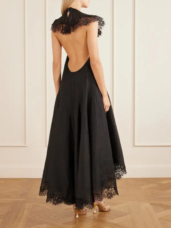Zimmermann Lace-trimmed Gown