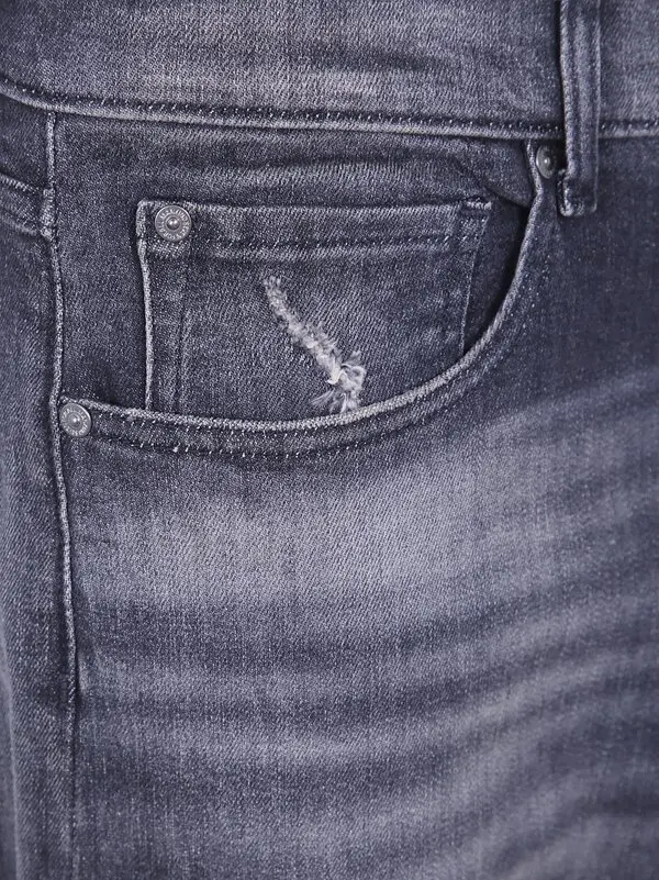 7 For All Mankind Easy Straight Faded Straight-leg Jeans