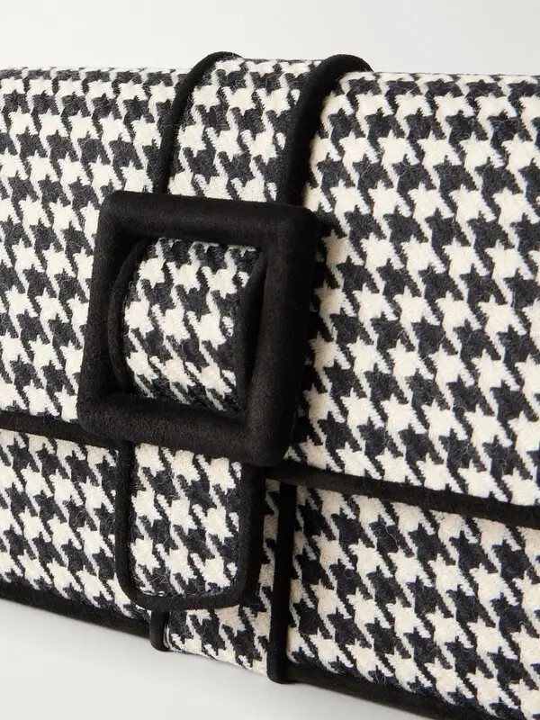 Manolo Blahnik Classic Houndstooth Clutch
